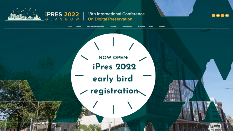 iPres 2022 opent Early Bird registratie - DANS